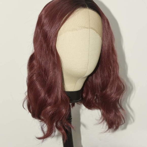 Hair | 16inch Burgundy Black Roots Lace Wigs | Poshmark